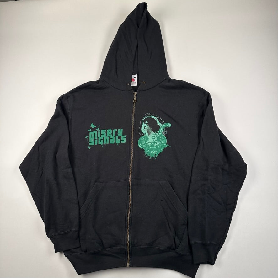 Vintage 2000s Misery Signals Zip Up Sweatshirt Large – Madd Vintage