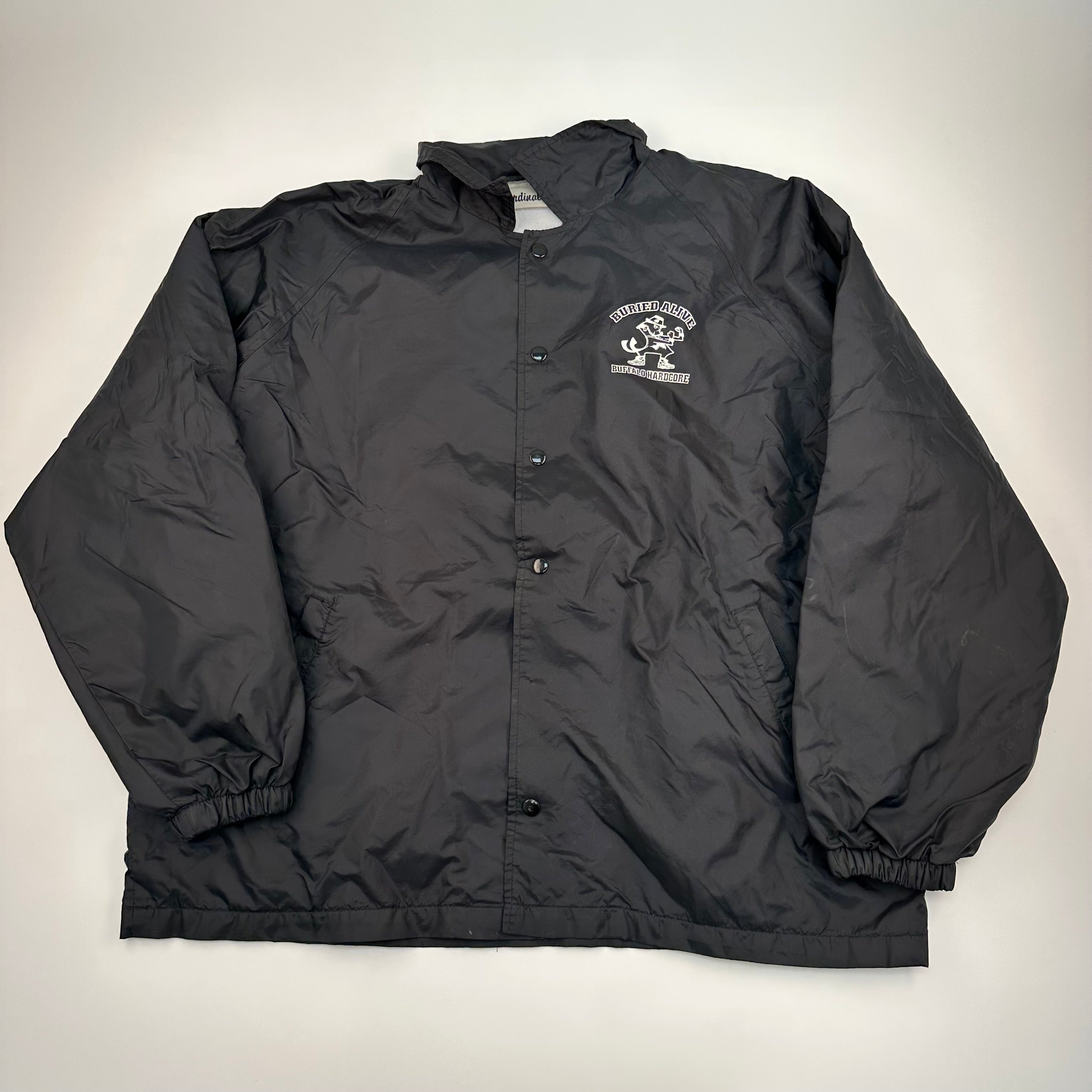 Vintage 90s Buried Alive Windbreaker Jacket XL Buffalo Hardcore – Madd ...